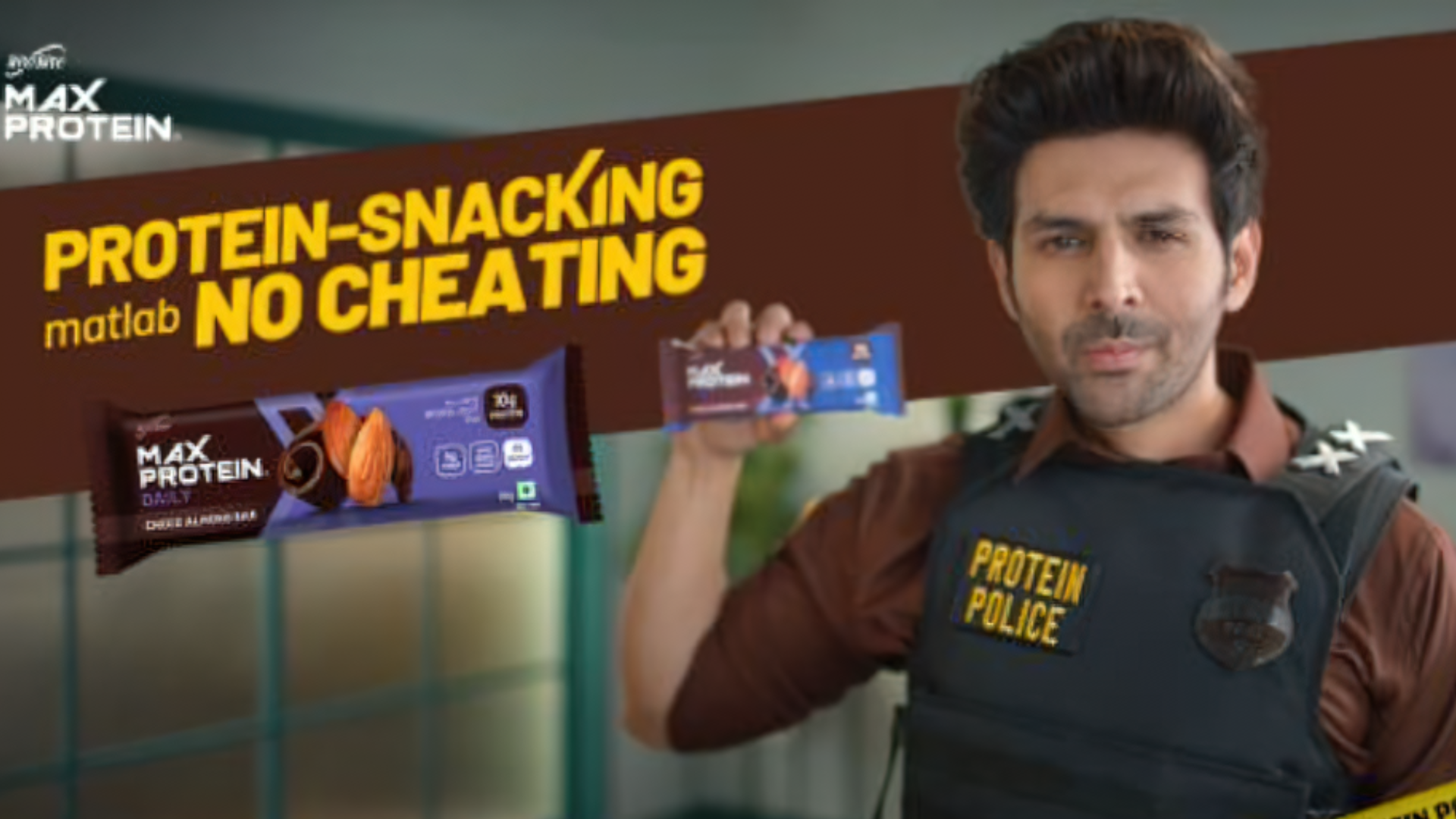 Max Protein Launches 'Protein Police' Campaign With Kartik Aaryan To ...