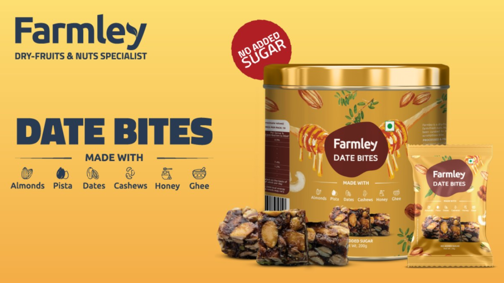 Farmley Elevates Healthy Snacking With The Launch Of Sugar-free Date ...