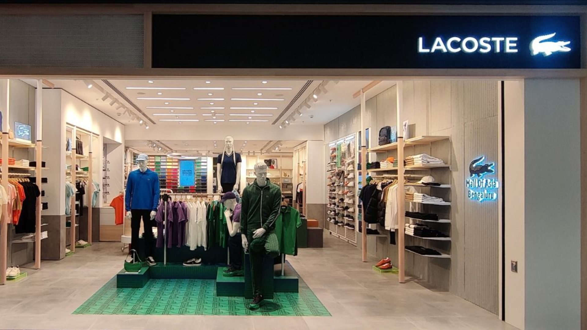 Lacoste Unveils New Store In Bengaluru's Phoenix Mall Of Asia, Expanding Its Indian Footprint ...