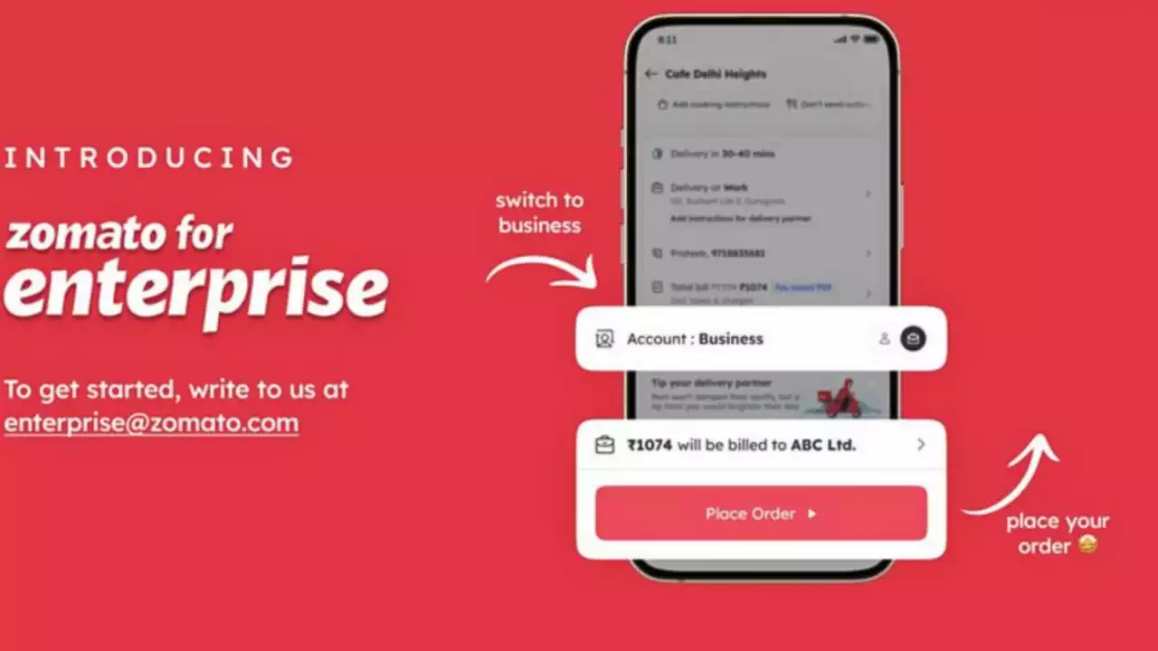Zomato Unveils 'Zomato For Enterprise' To Streamline Corporate Food ...
