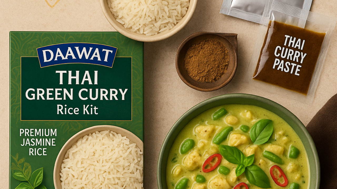 After Biryani Kit Success, DAAWAT Launches Thai Green Curry Rice Kit To ...